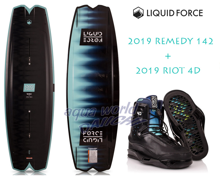 LIQUIDFORCE 4Dウェイクボードセット 2019 REMEDY＋2019 RIOT4D